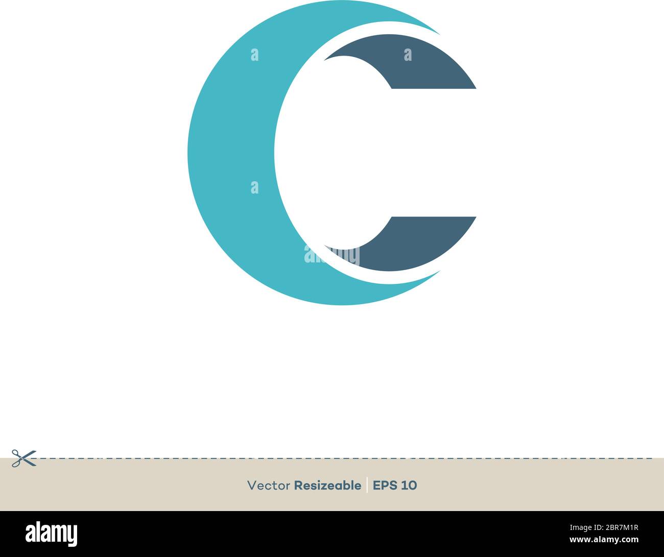 C Letter Vector Icon Logo Template Flat Design Stock Vector Image & Art ...