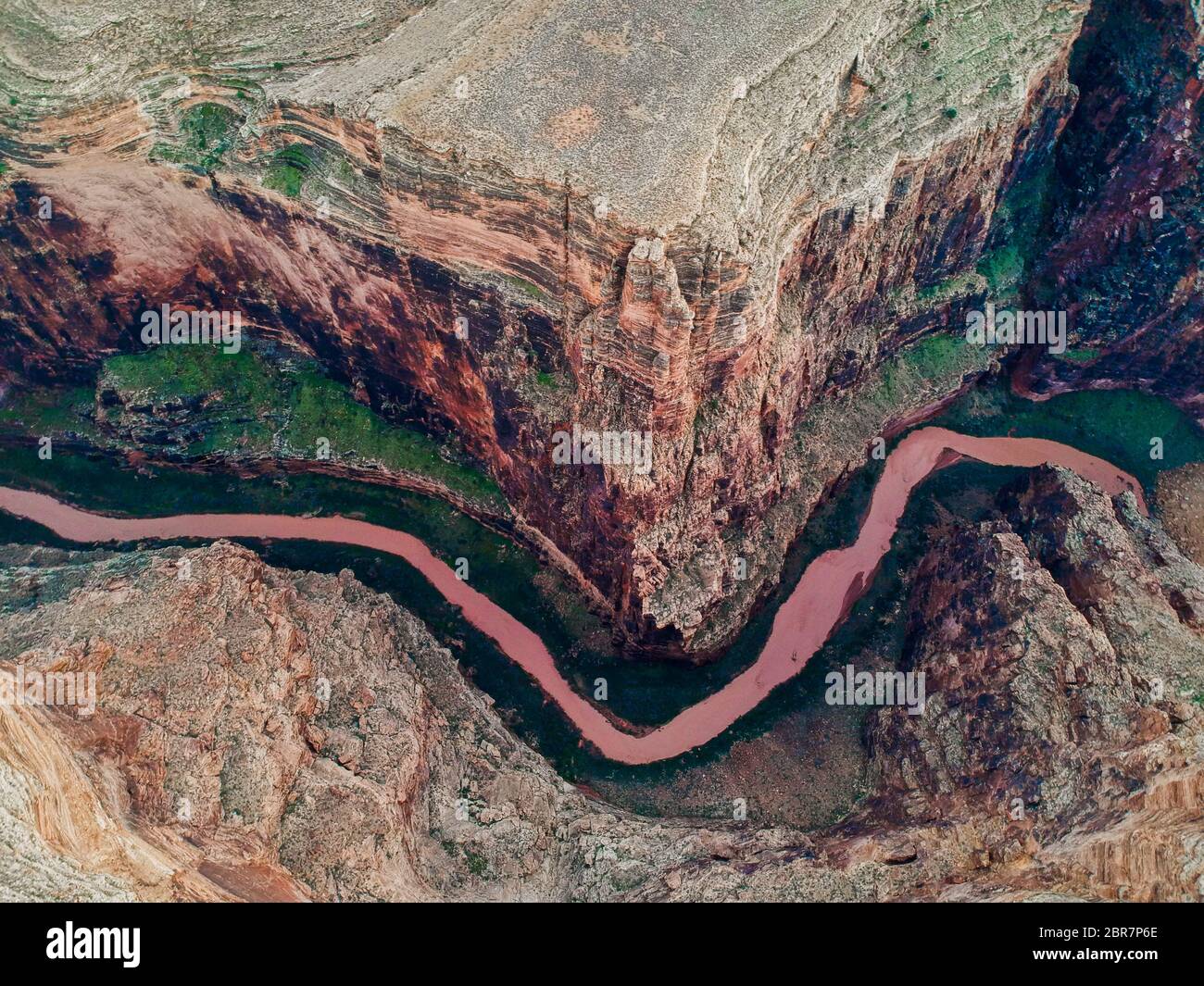 Aerial view of Arizona's Little Colorado River Stock Photo - Alamy