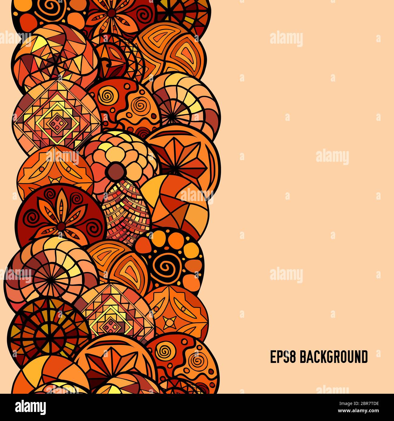 hand drawn ethnic background Stock Photo - Alamy