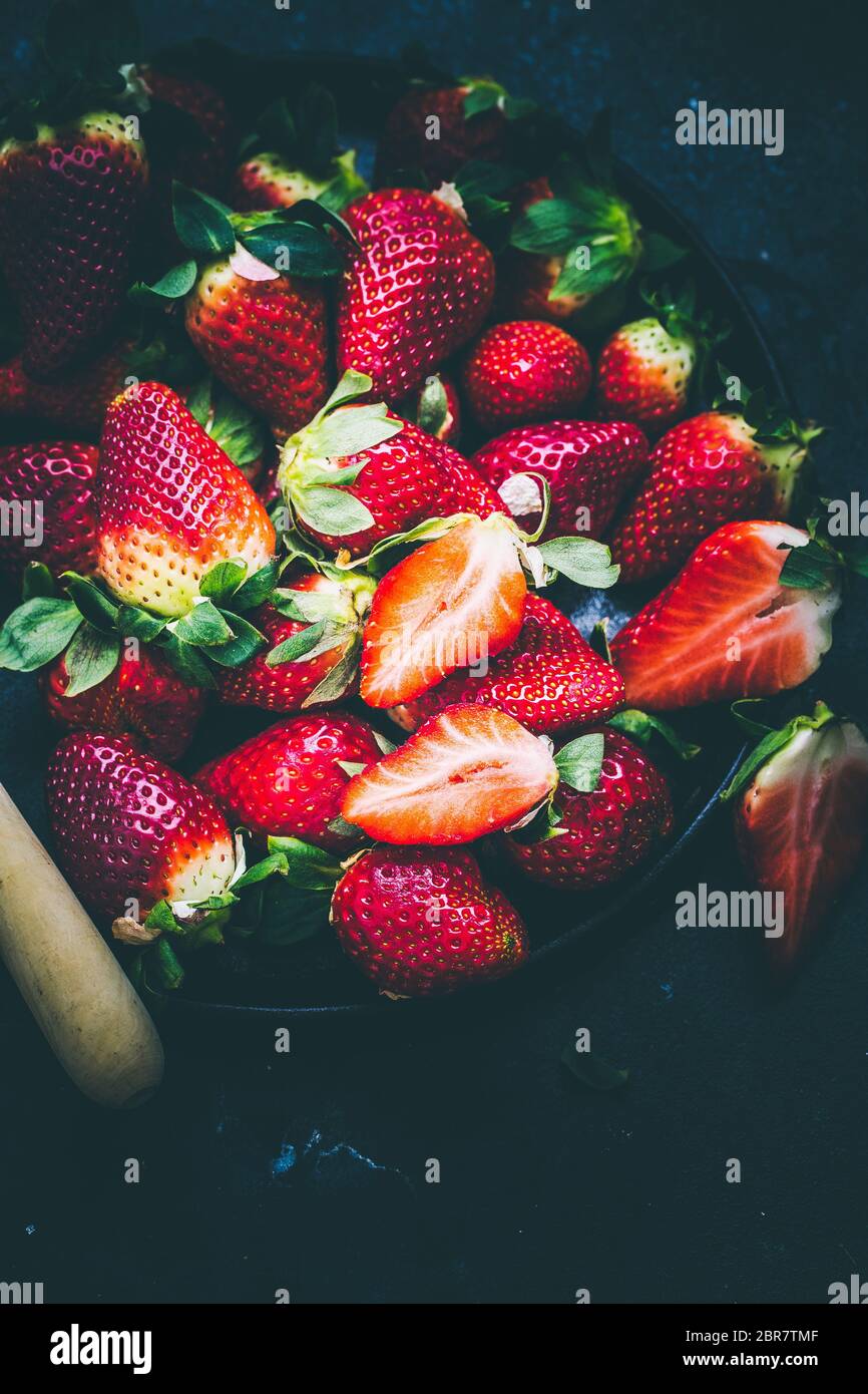 Farm Fresh Strawberry Stock Photo - Alamy