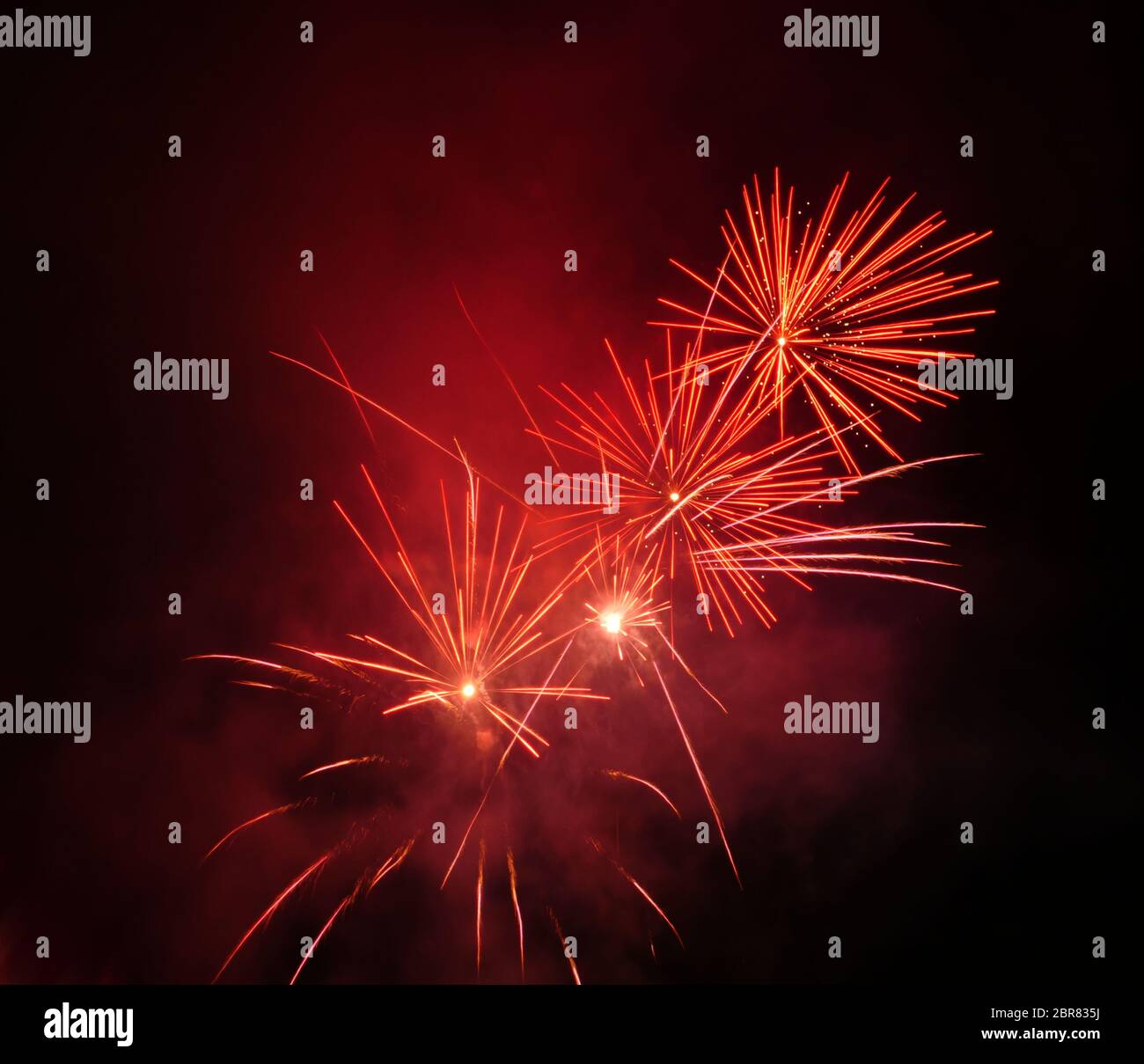 Beautiful fireworks at national celebration Stock Photo - Alamy