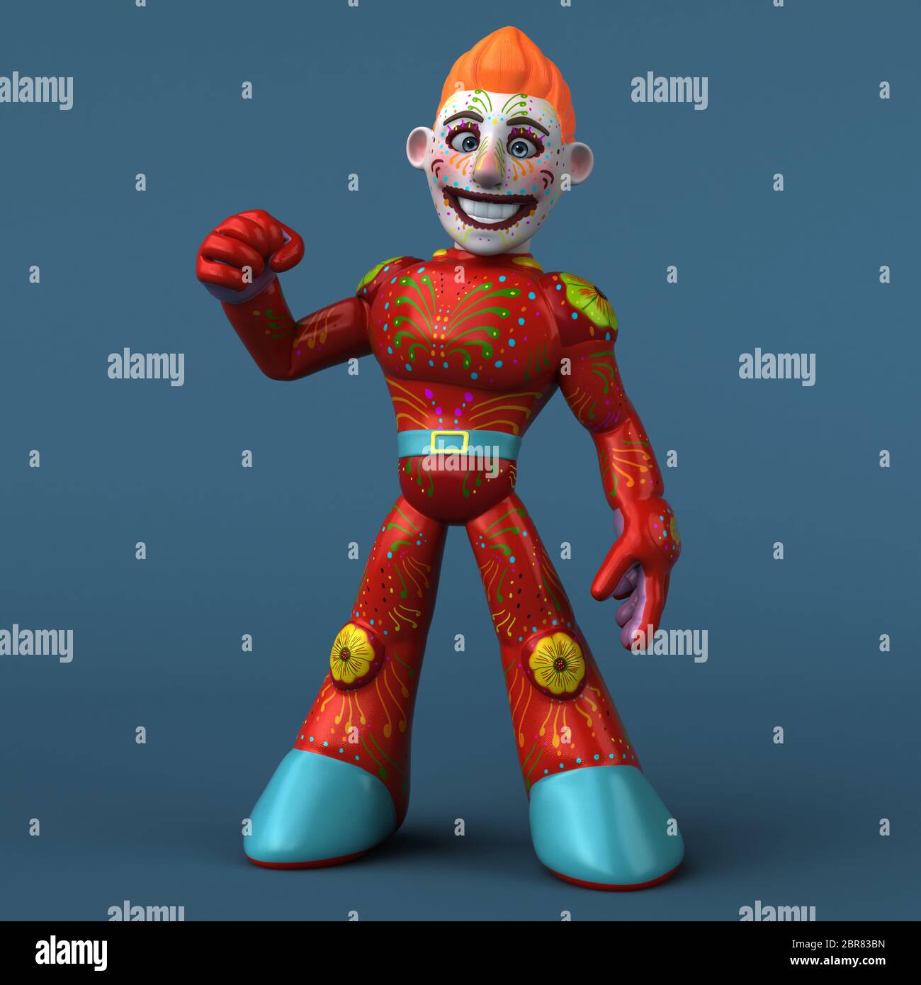 Mexican hero - 3D Illustration Stock Photo - Alamy