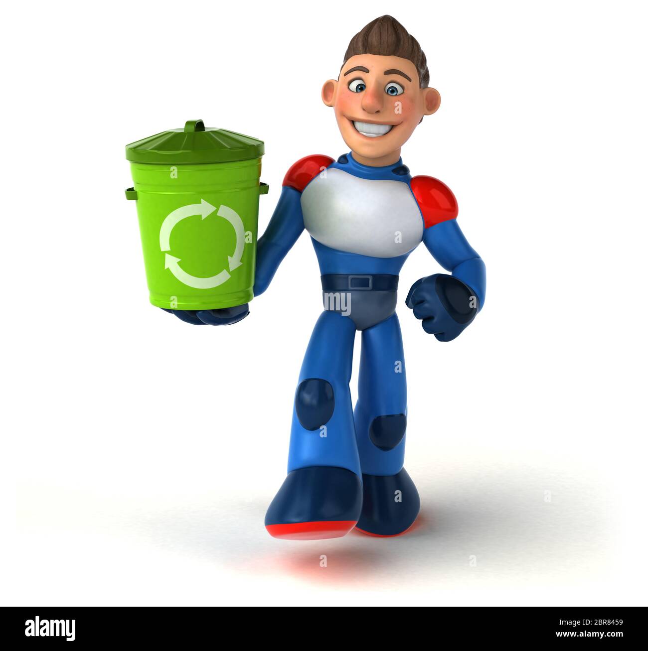 Super modern superhero - 3D Illustration Stock Photo - Alamy