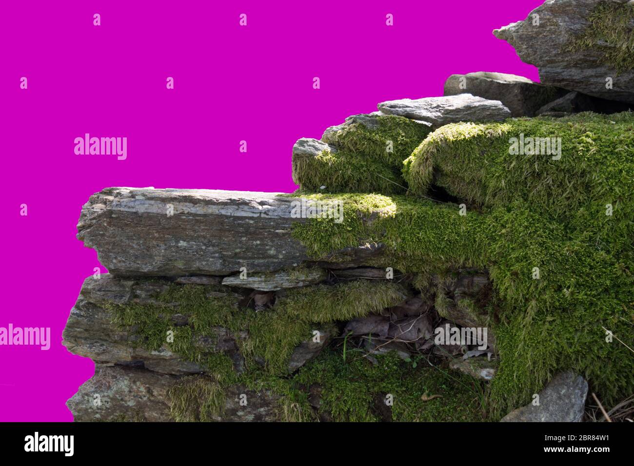 stone ruins with moss in the italian alps Stock Photo - Alamy