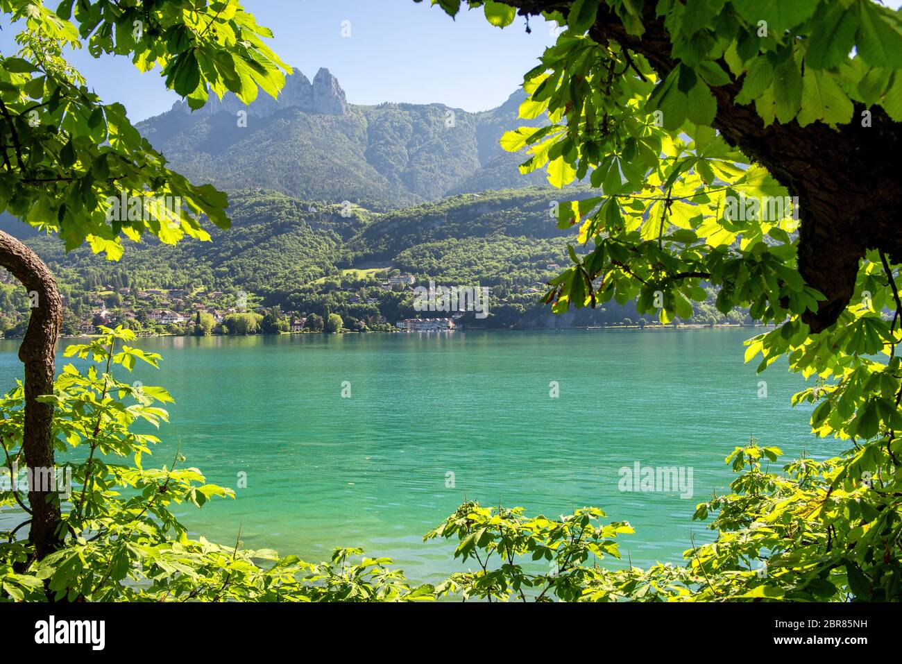 a view of lake of Annecy, french Alps Stock Photo - Alamy