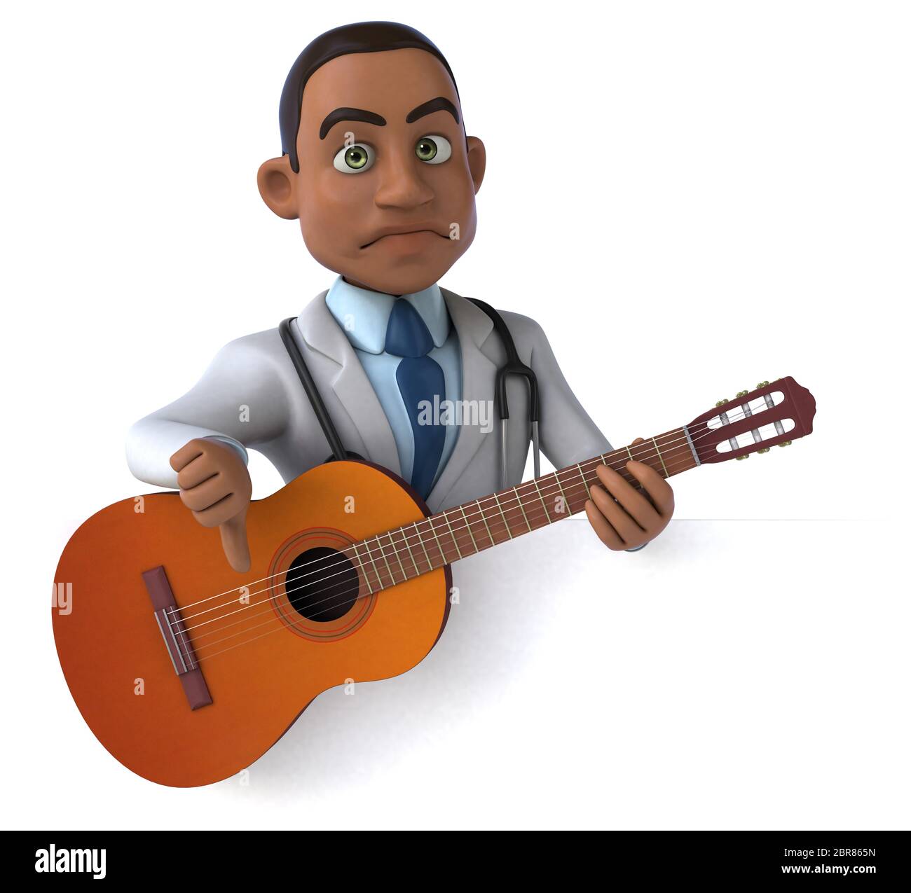 Fun doctor - 3D Illustration Stock Photo - Alamy