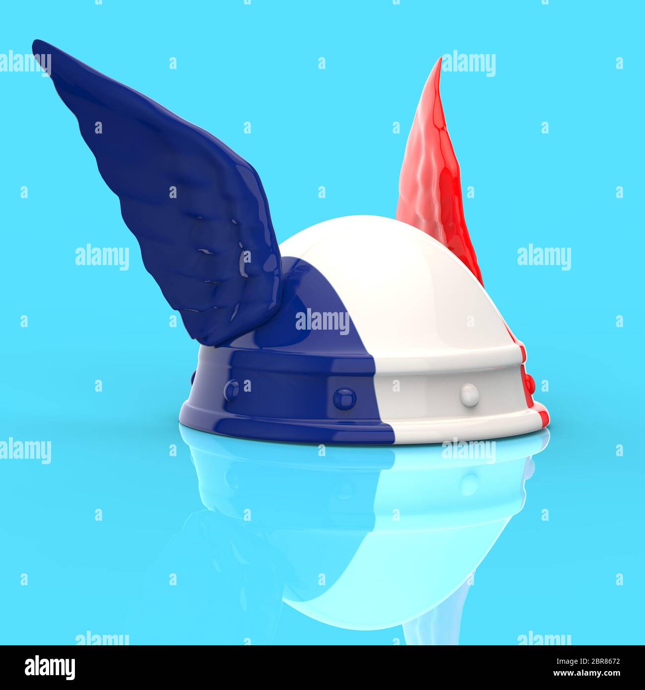 Gaul helmet - 3D Illustration Stock Photo - Alamy
