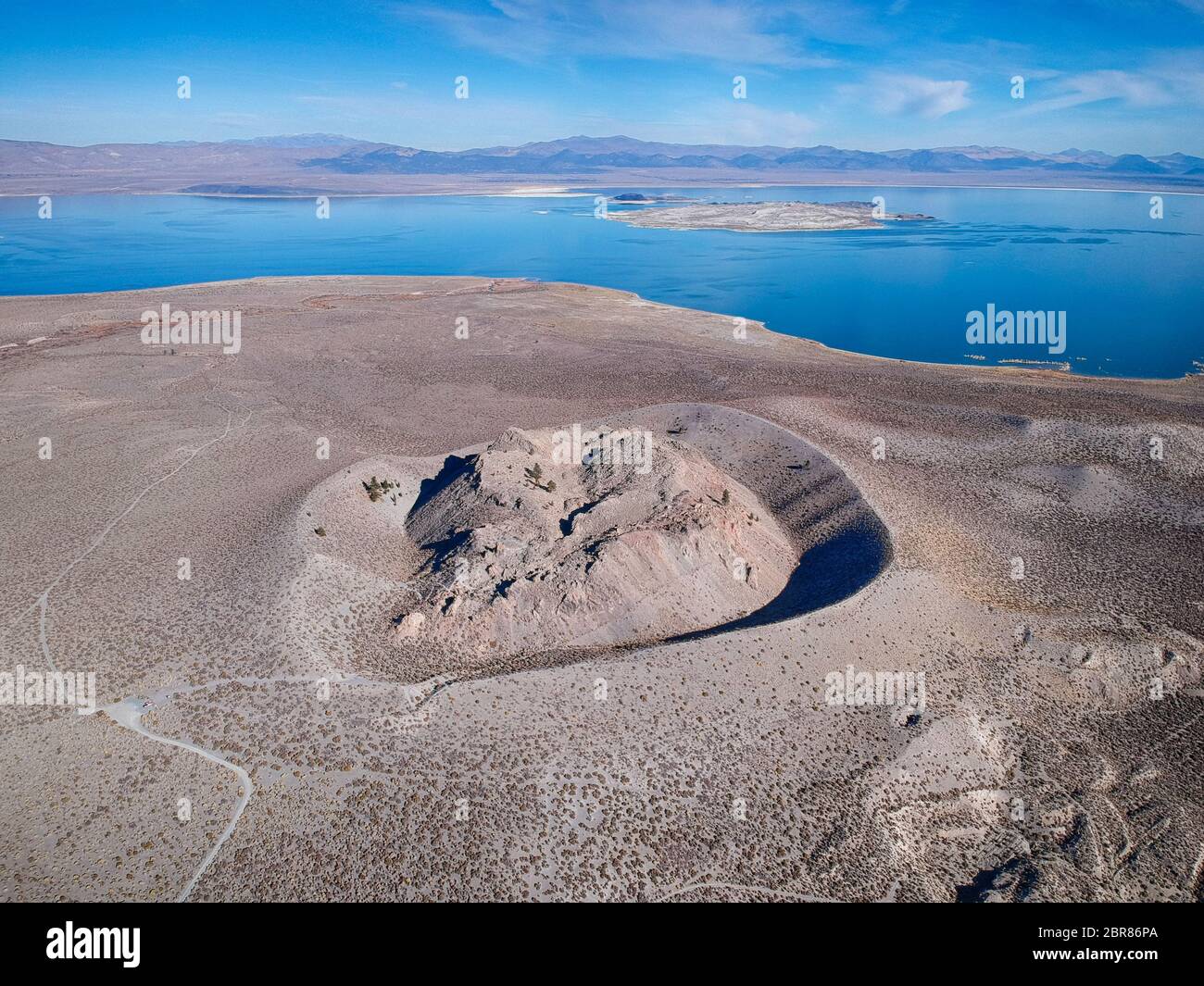 Aerial view of Mono Lake in California Stock Photo - Alamy