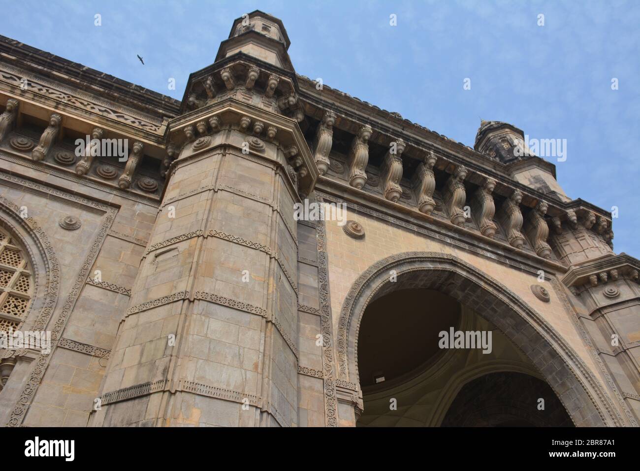 The 85ft high Gateway of India monument overlooking the Arabian Sea in ...
