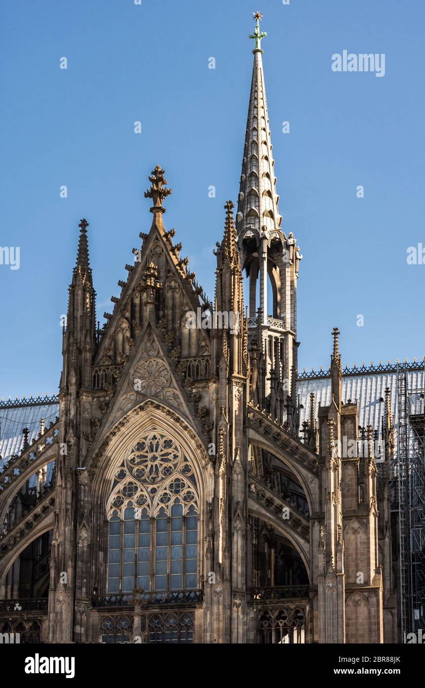 Facade of the famous Cologne Cathedral Stock Photo - Alamy