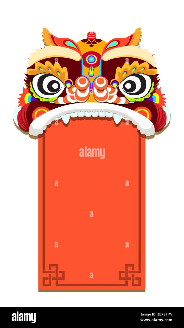 Chinese New Year Lion Dance Clipart