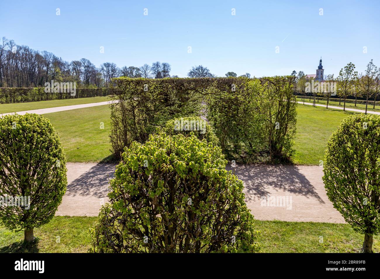 Gardens and Parks of the Baroque Milotice Castle, South Moravia Stock ...