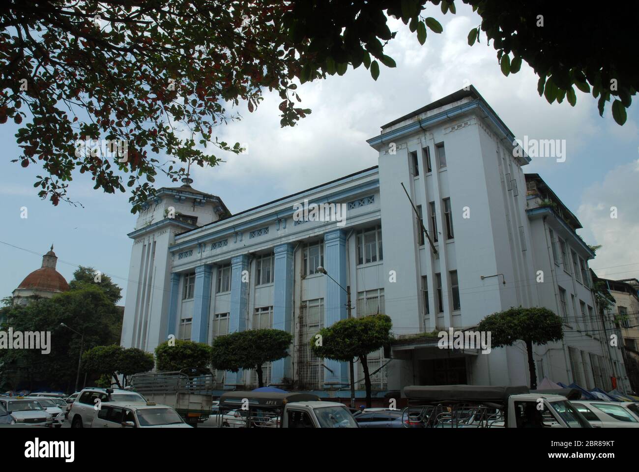 Old Building, Yangon, Myanmar Stock Photo - Alamy