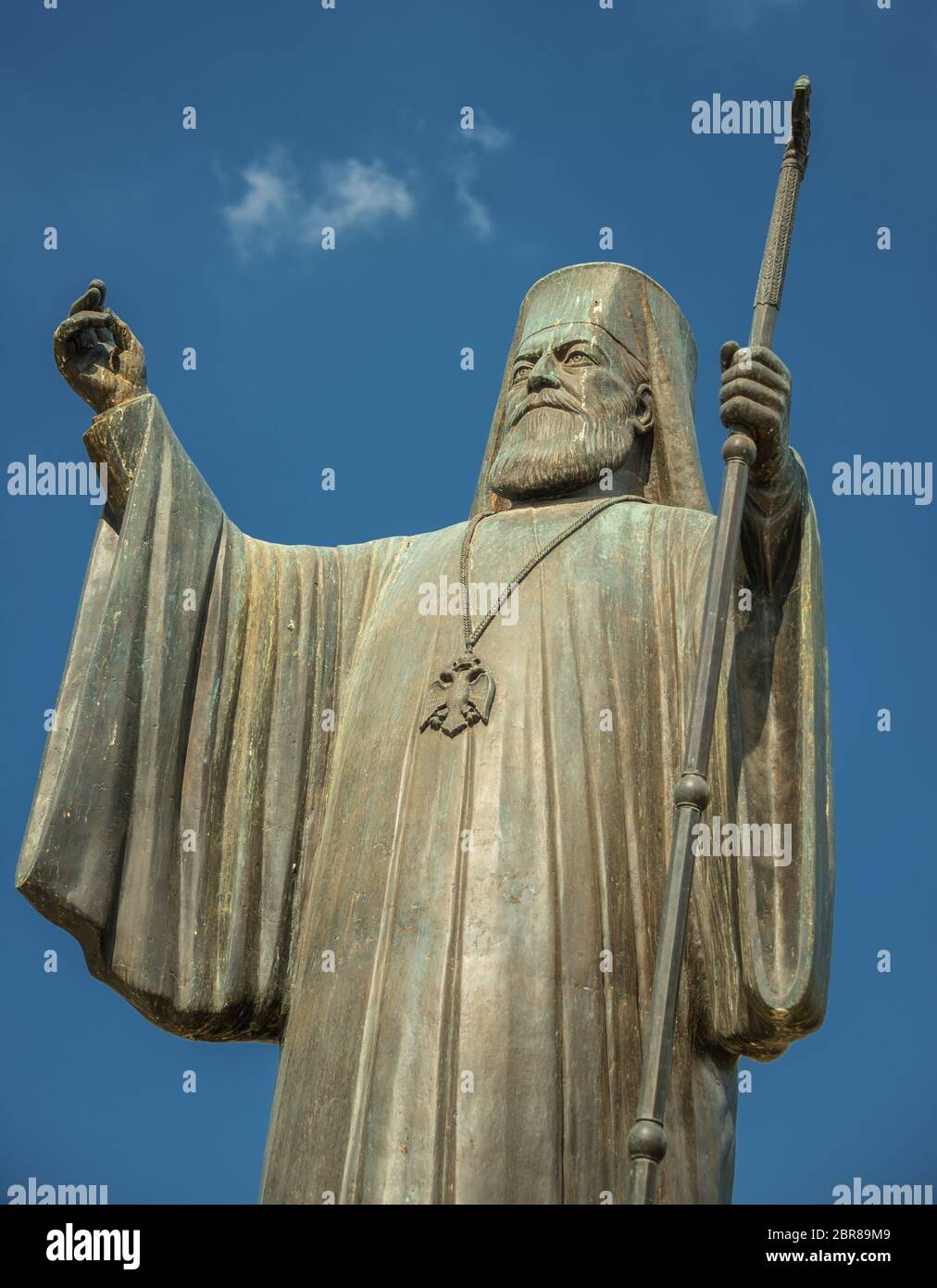 Statue of Archbishop Damaskinos in Athens, Greece Stock Photo - Alamy