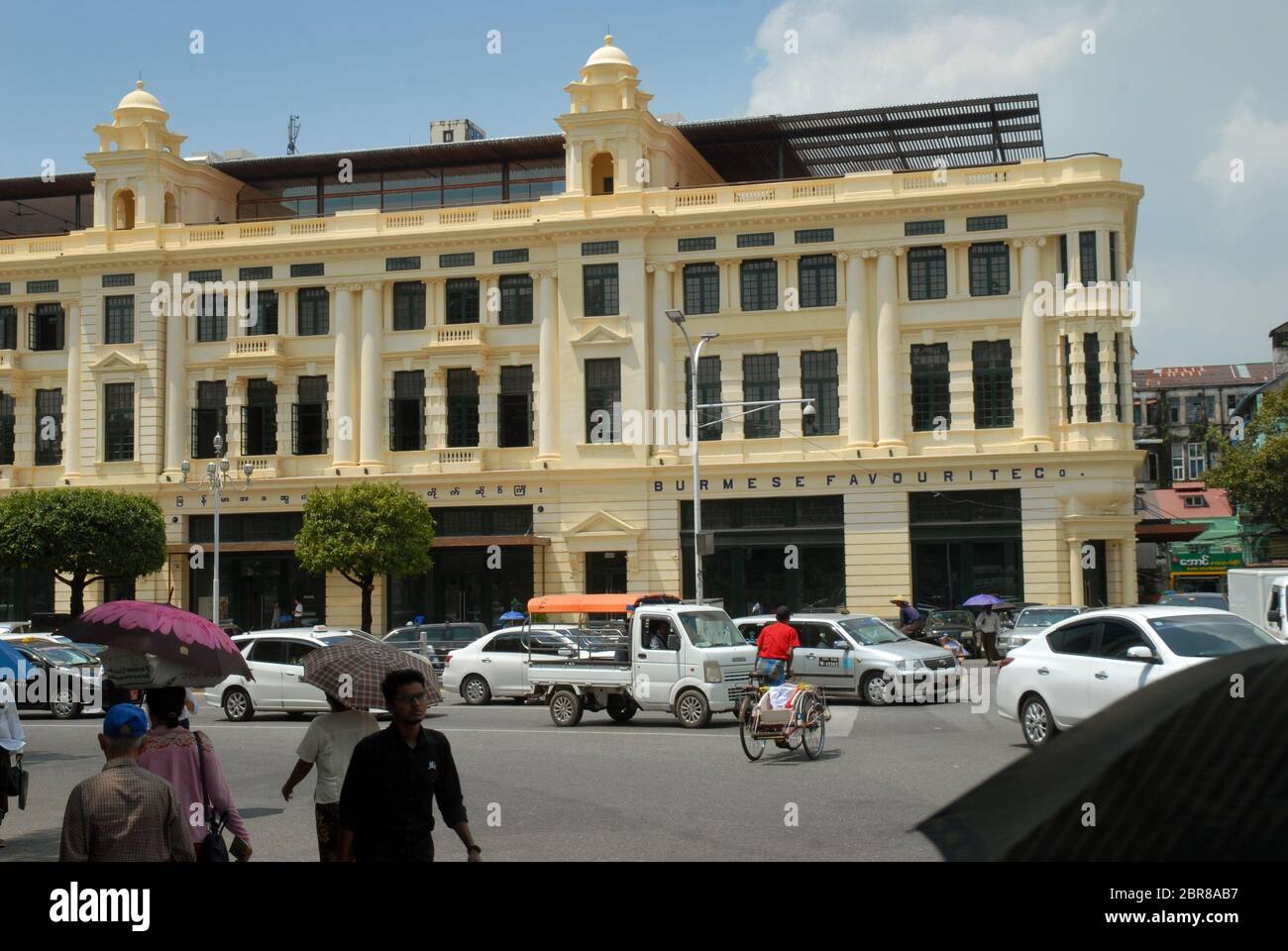 Old Tourist Burma Building, Yangon, Myanmar Stock Photo - Alamy