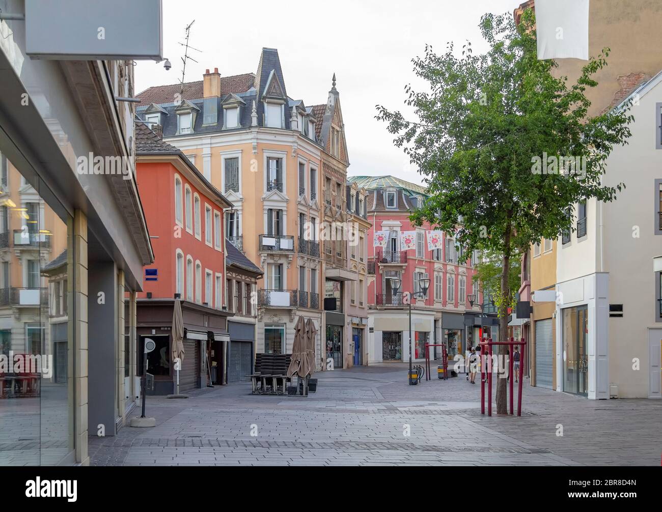 city view of Mulhouse, a city in the Alsace region in France Stock ...