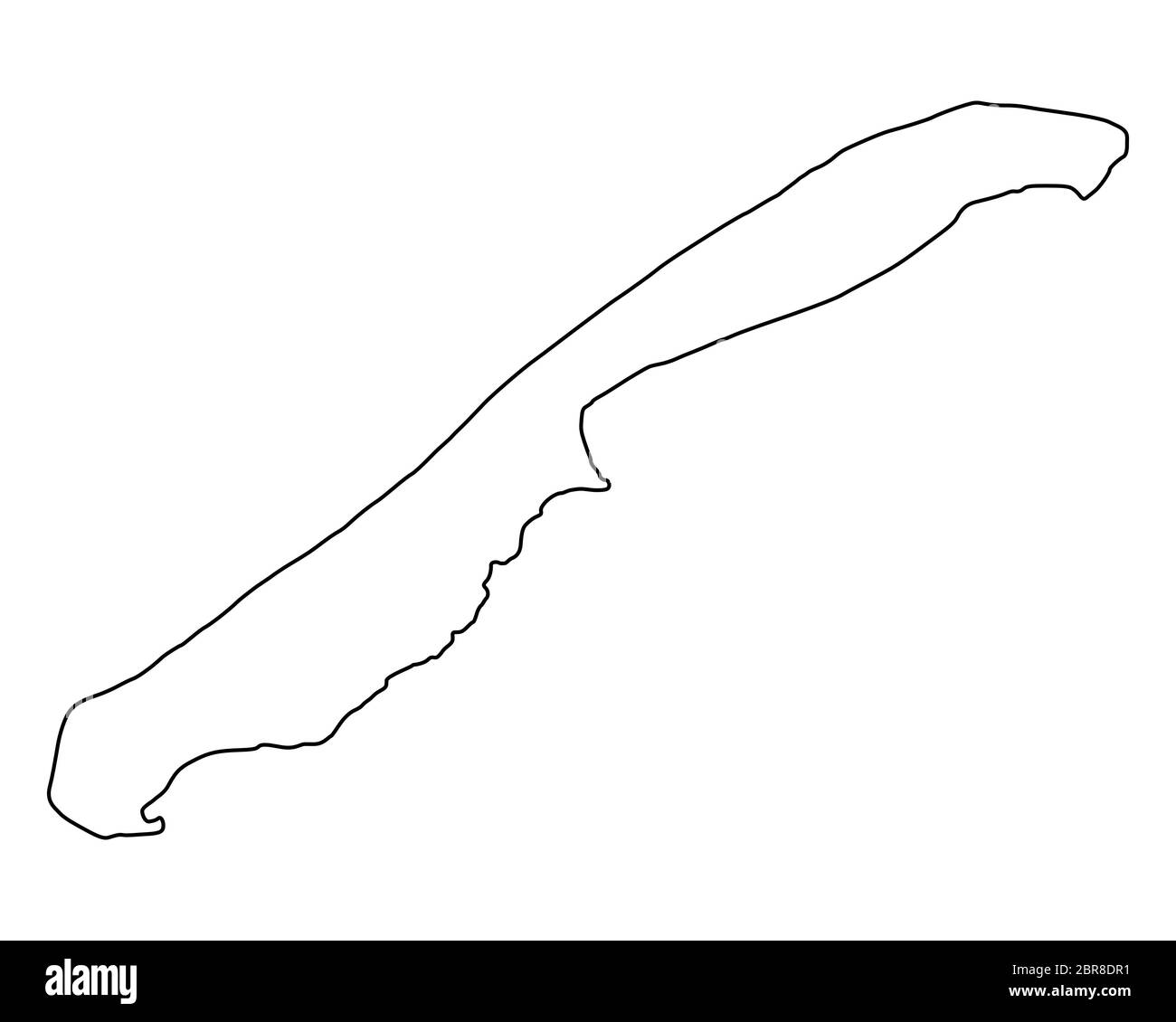 Map of Vlieland Stock Photo - Alamy