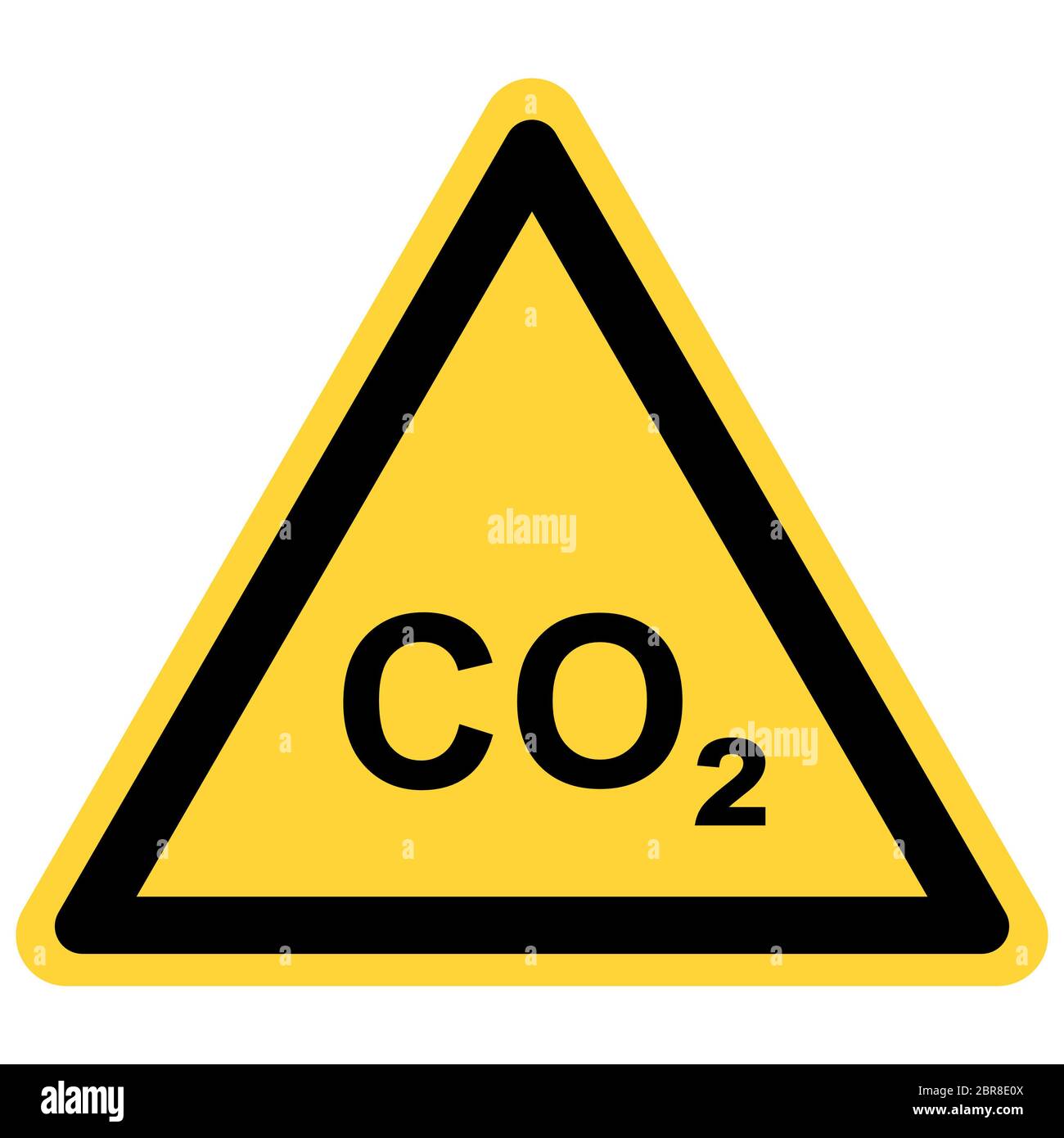CO2 and danger sign Stock Photo - Alamy