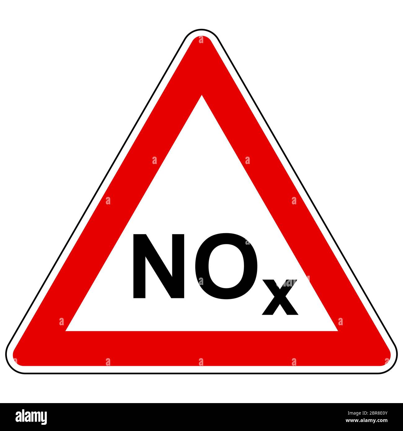 NOx and attention sign Stock Photo - Alamy
