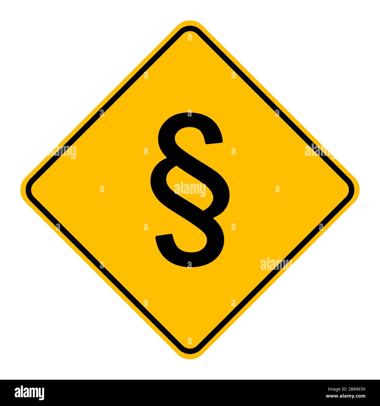 Paragraph and road sign Stock Photo - Alamy