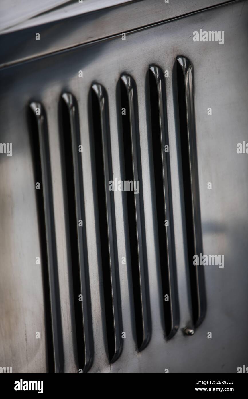 Color close up of the air vents of a vintage classic car Stock Photo ...