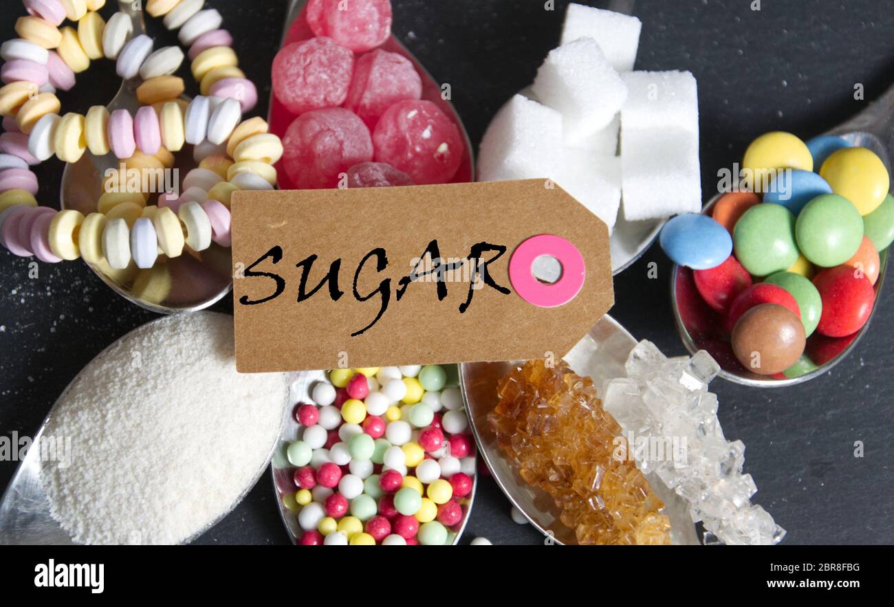 Various types of sugar Stock Photo - Alamy