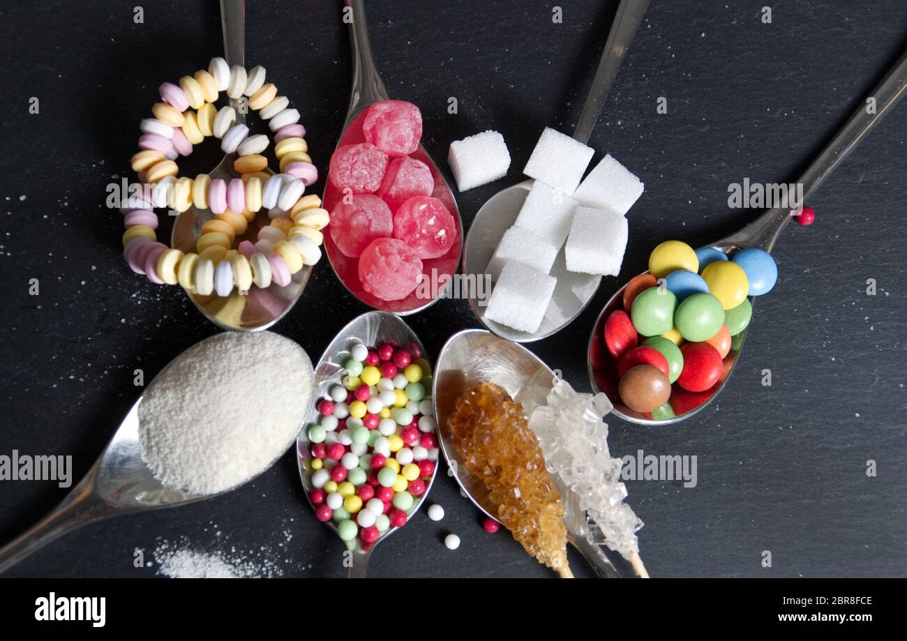 Various types of sugar Stock Photo - Alamy