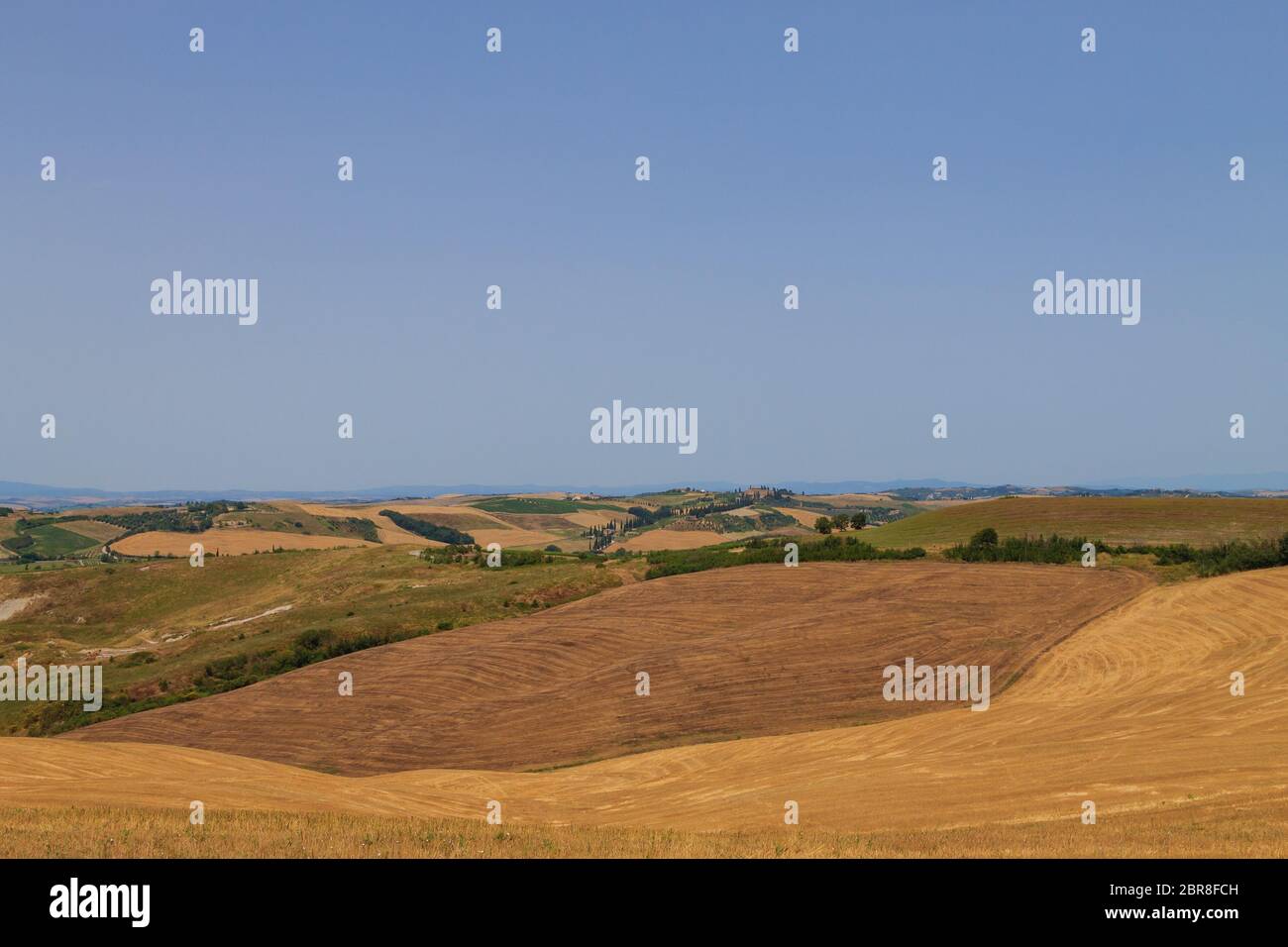 Tuscany hills view, Italy. Italian landscape, Toscana Stock Photo - Alamy