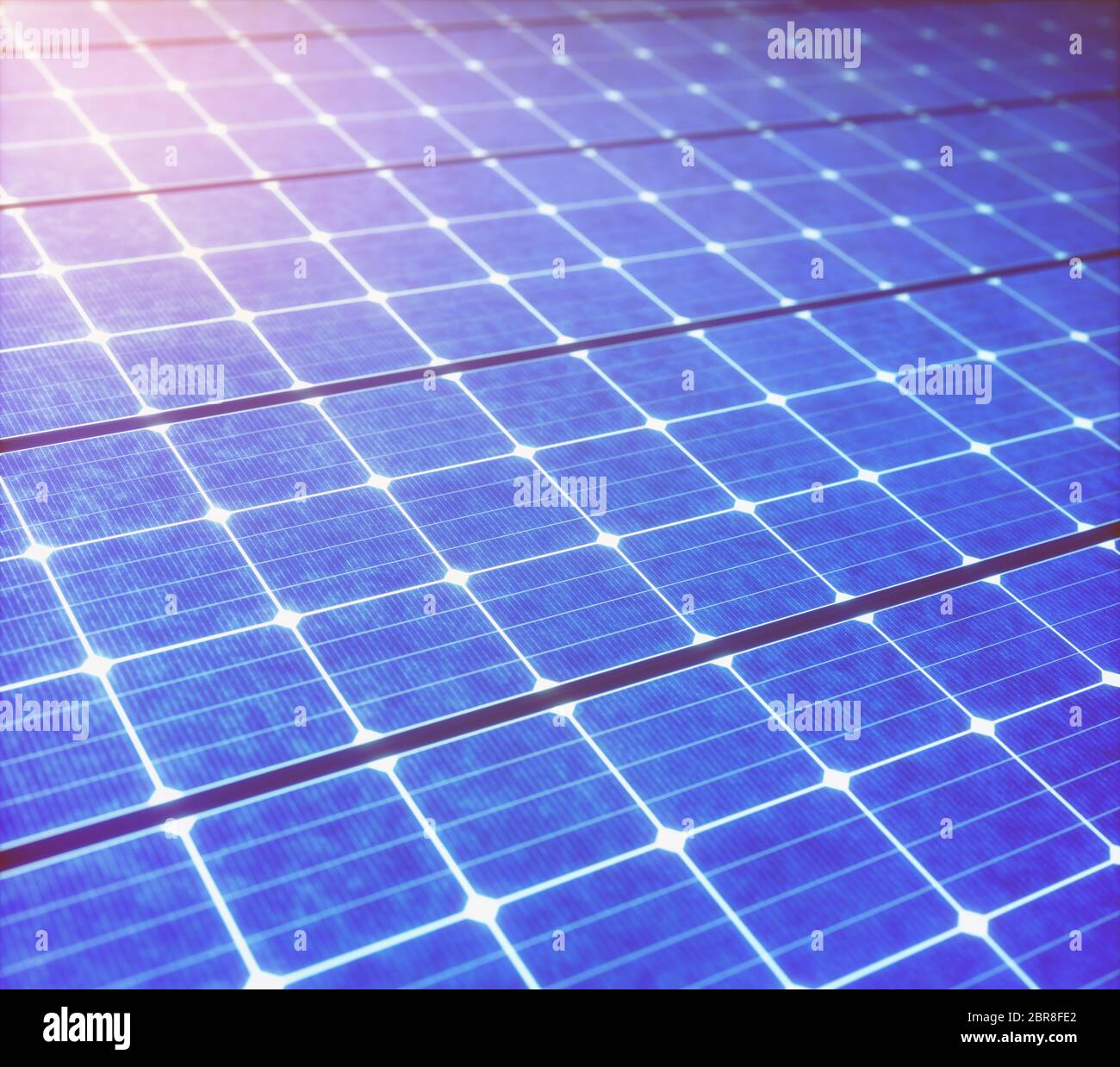 Solar panel texture. Load cells and renewable energy. 3D illustration ...