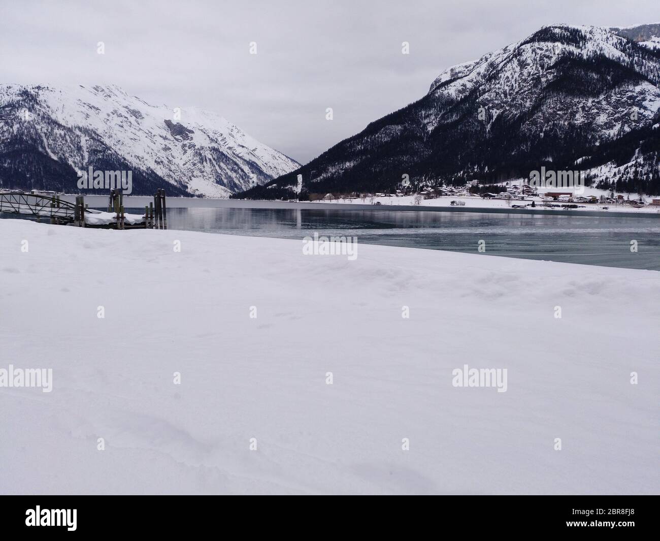 the lake Achensee in winter Stock Photo - Alamy