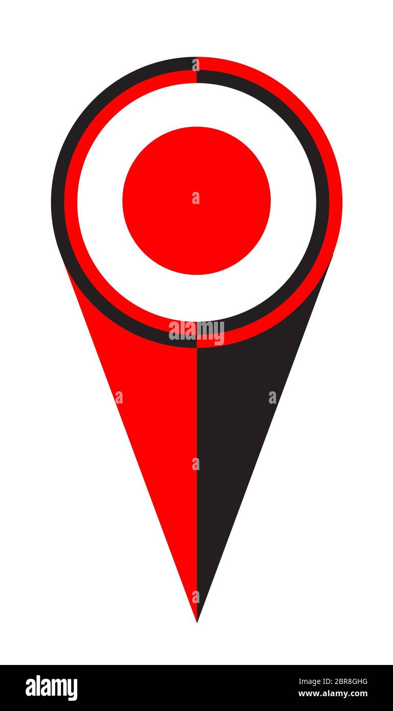 Japan flag pin map hi-res stock photography and images - Alamy