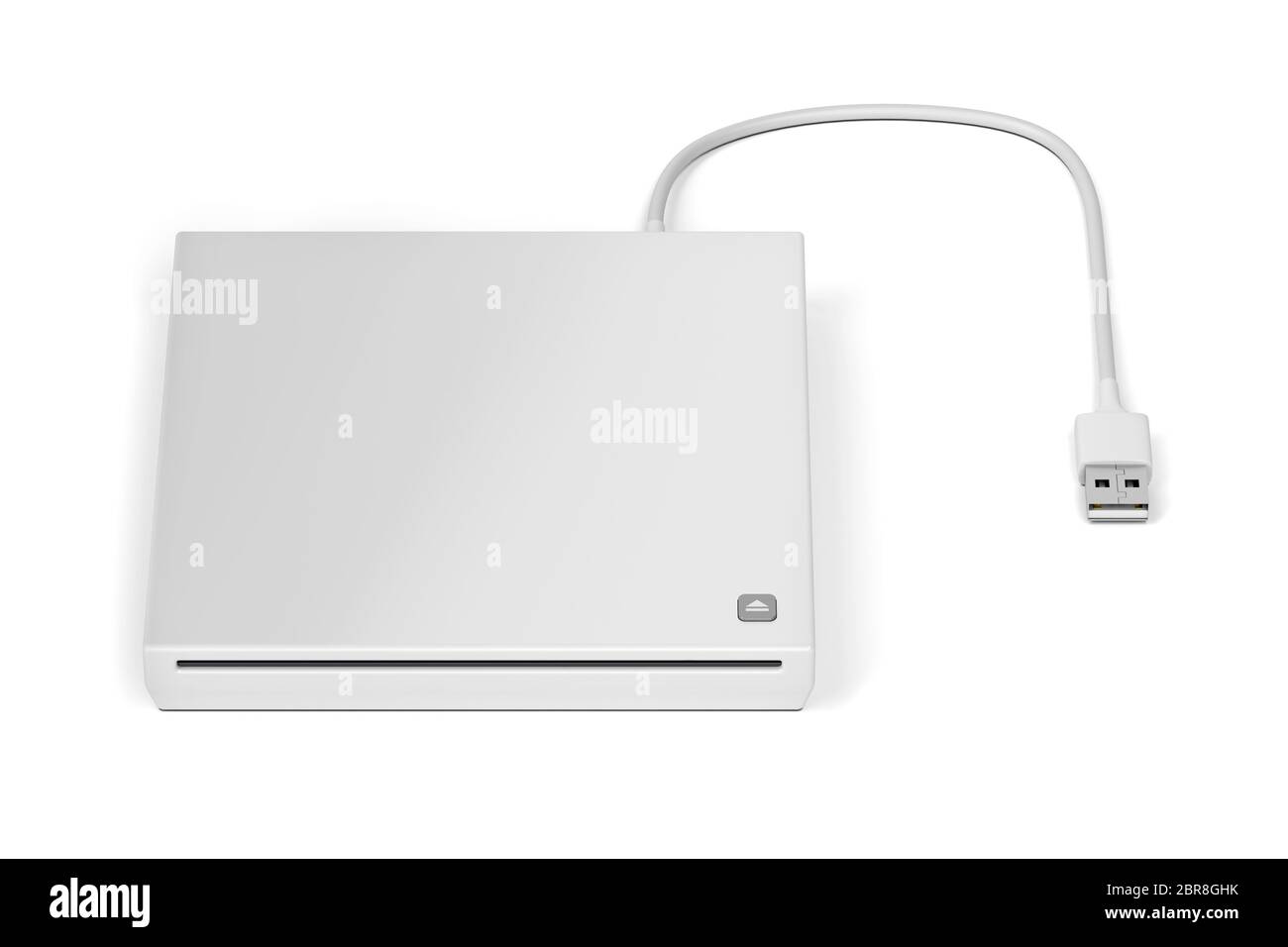 Slot-loading optical disc drive on white background Stock Photo - Alamy