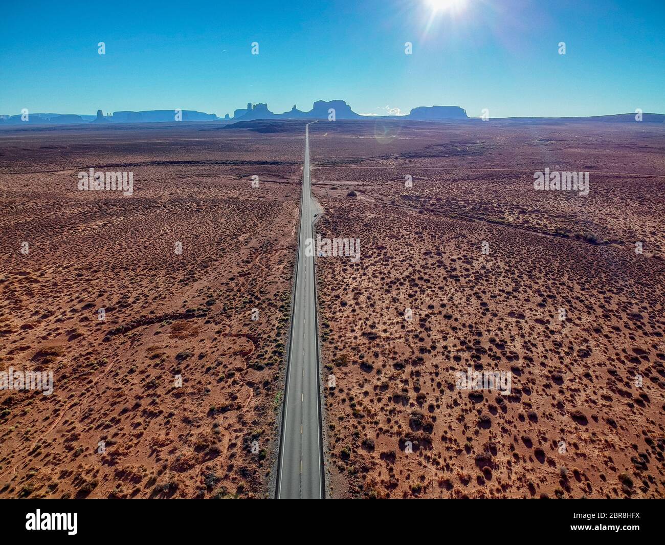 Aerial view of Monument Valley, Arizona Stock Photo - Alamy