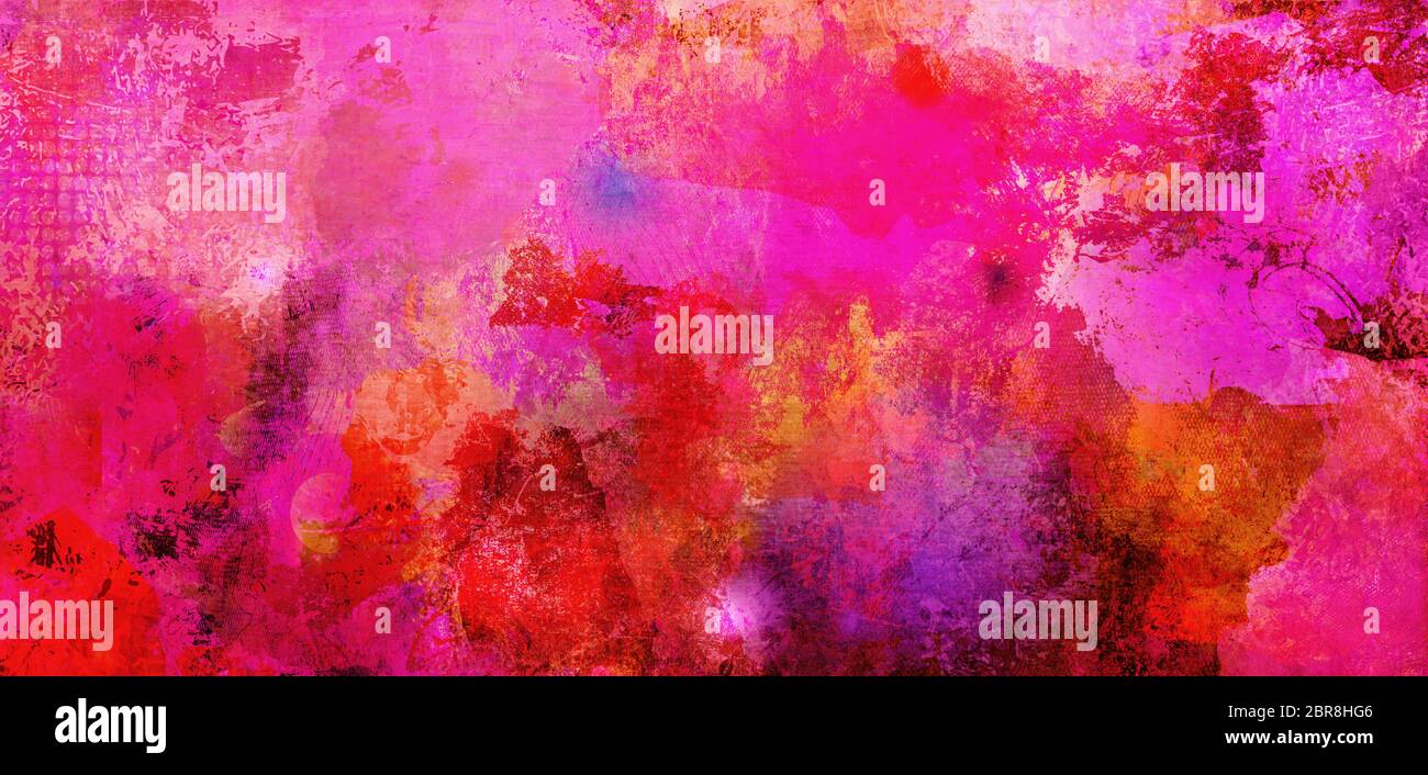 Abstract pink paint textures background created by using different ...