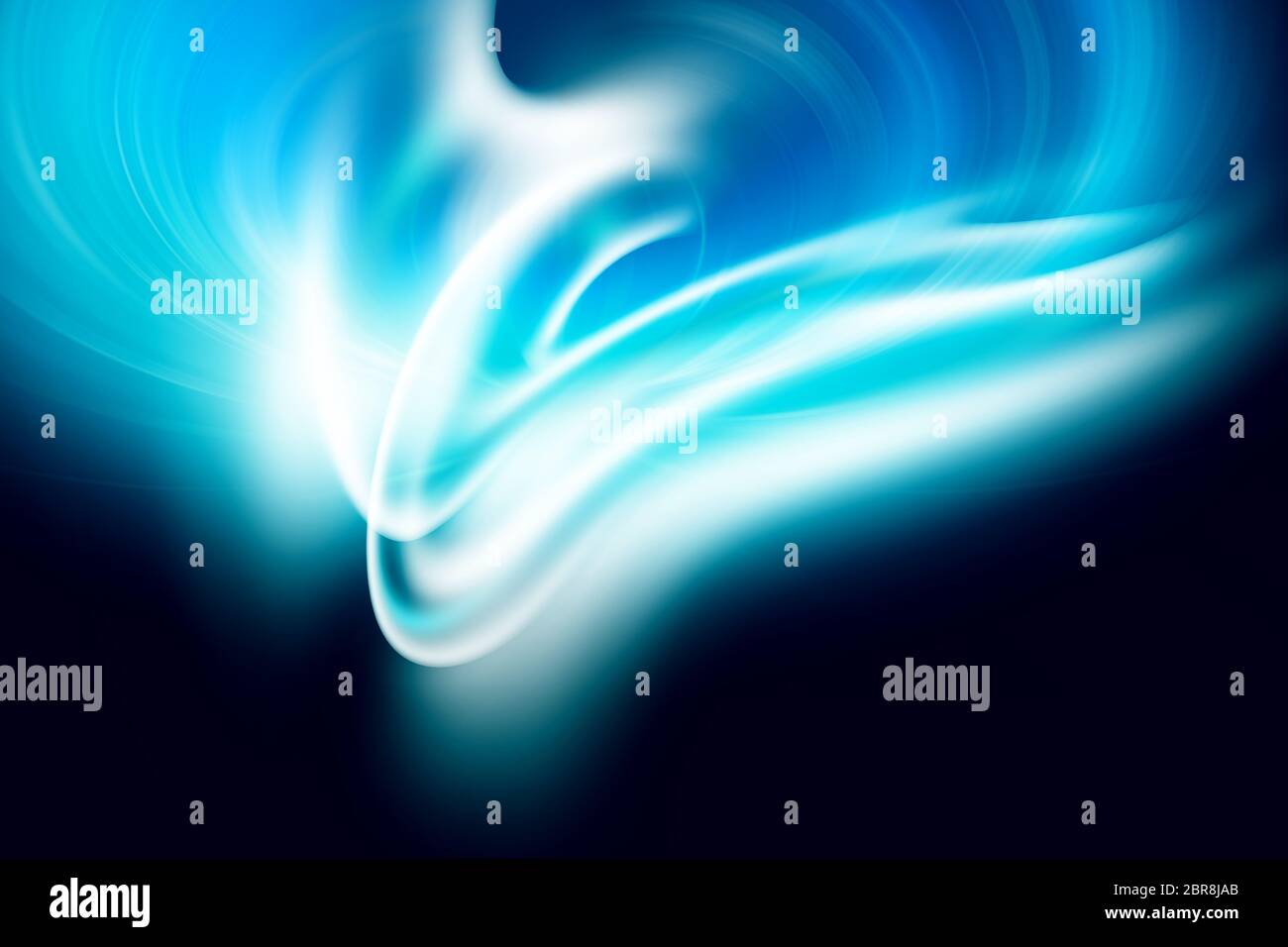 Graphical abstract white flowing curves background Stock Photo - Alamy