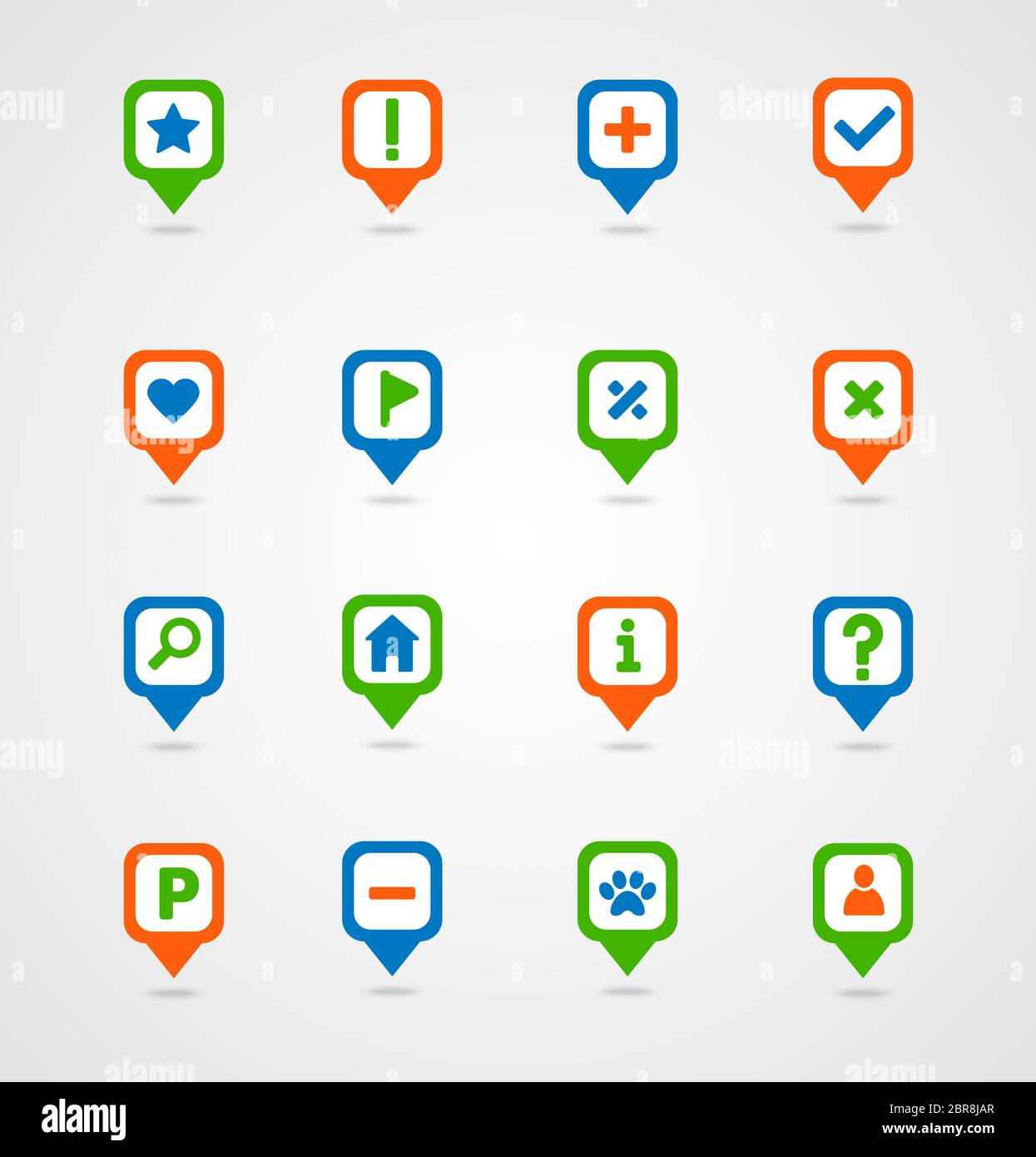 Pin map icon set. Map pointer. Map markers. Destination vector icon. GPS location symbol ...