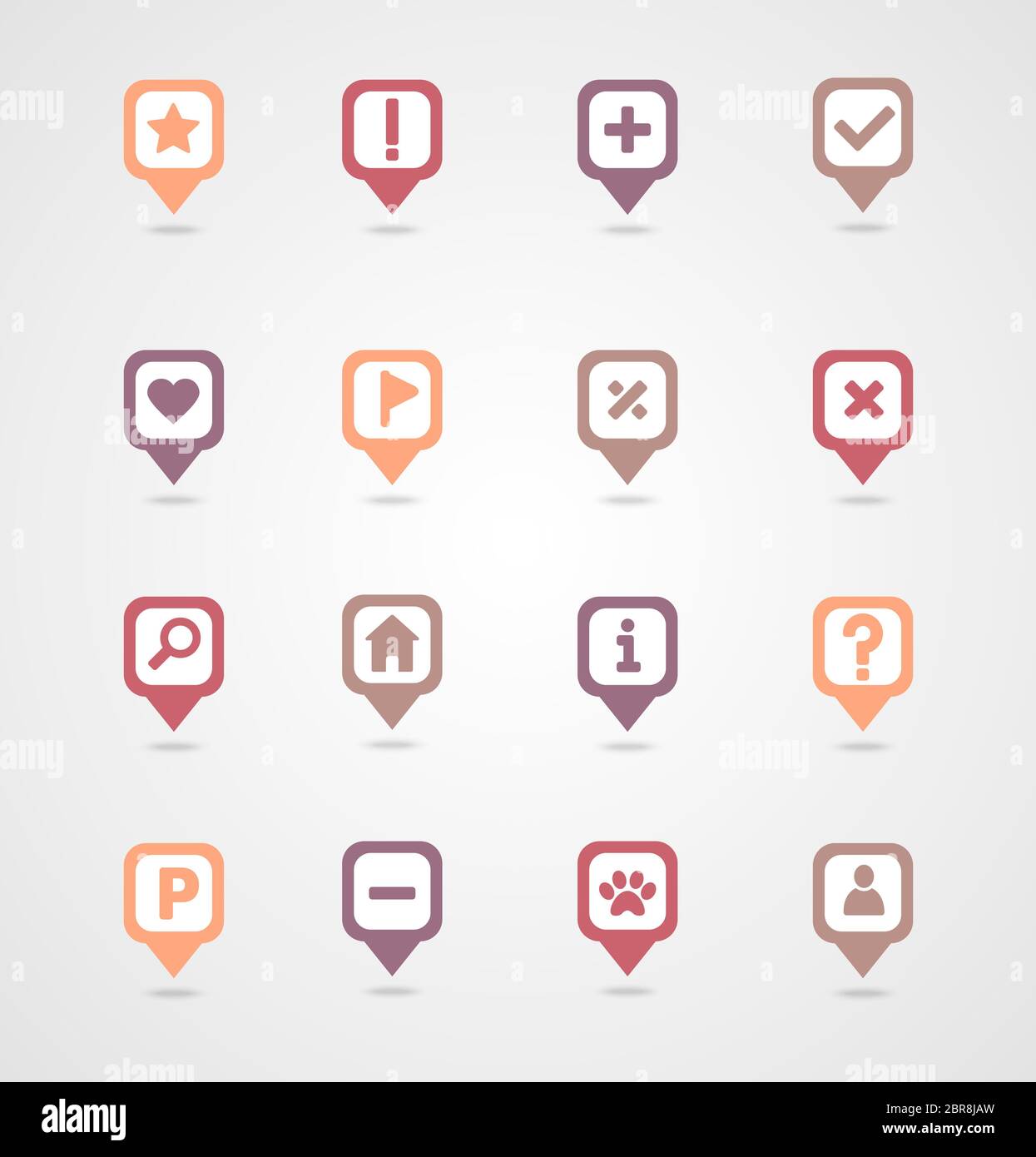 Pin map icon set. Map pointer. Map markers. Destination vector icon ...