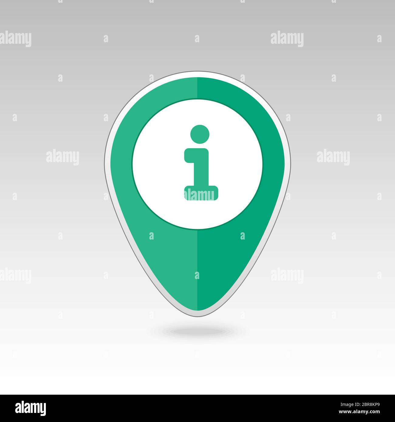 Information pin map icon. Map pointer. Map markers. Destination vector ...