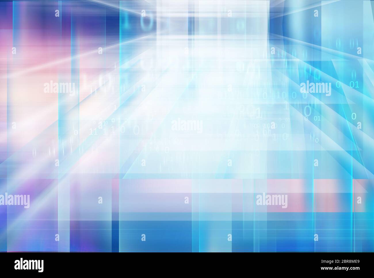 Digital data storage technology background, blue theme backdrop with ...