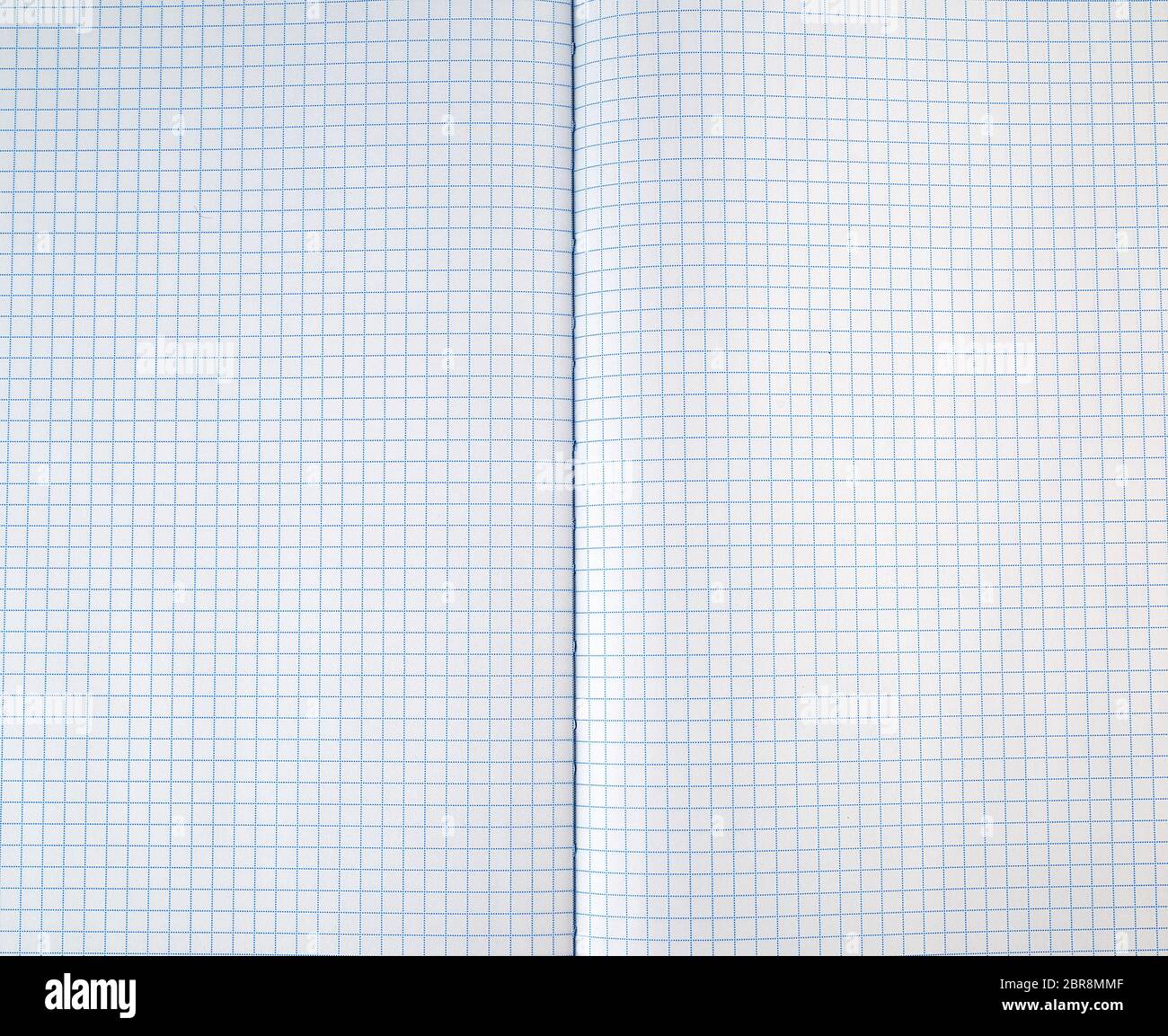 texture of an open school notebook in a cell, full frame Stock Photo ...