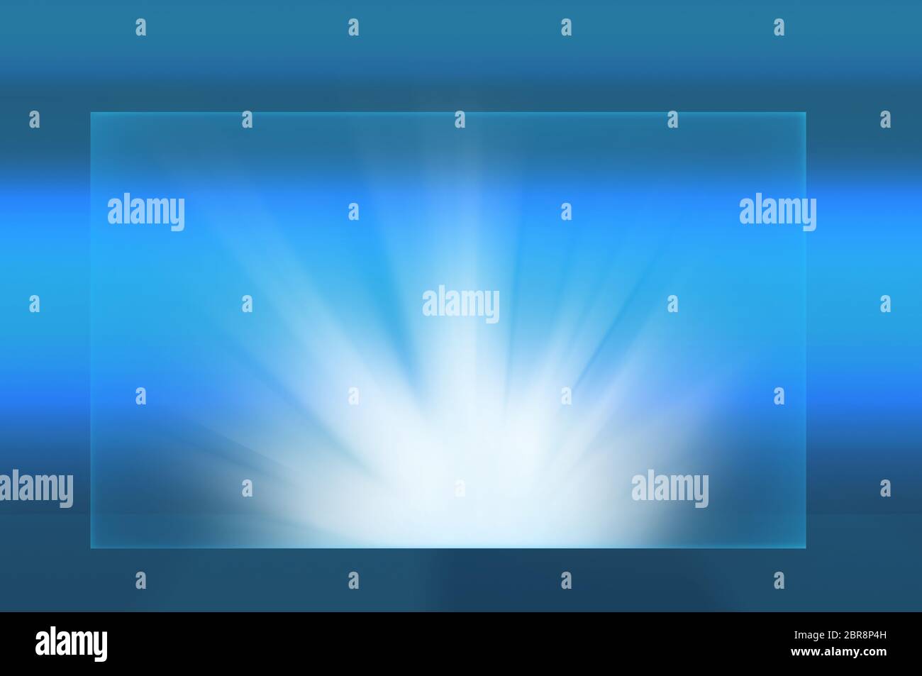 Graphical abstract background , glowing rays coming out from rectangle ...