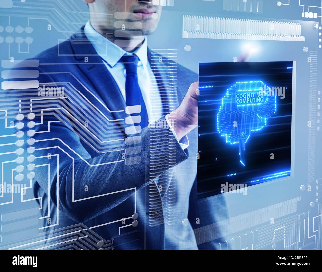 The cognitive computing concept as modern technology Stock Photo - Alamy