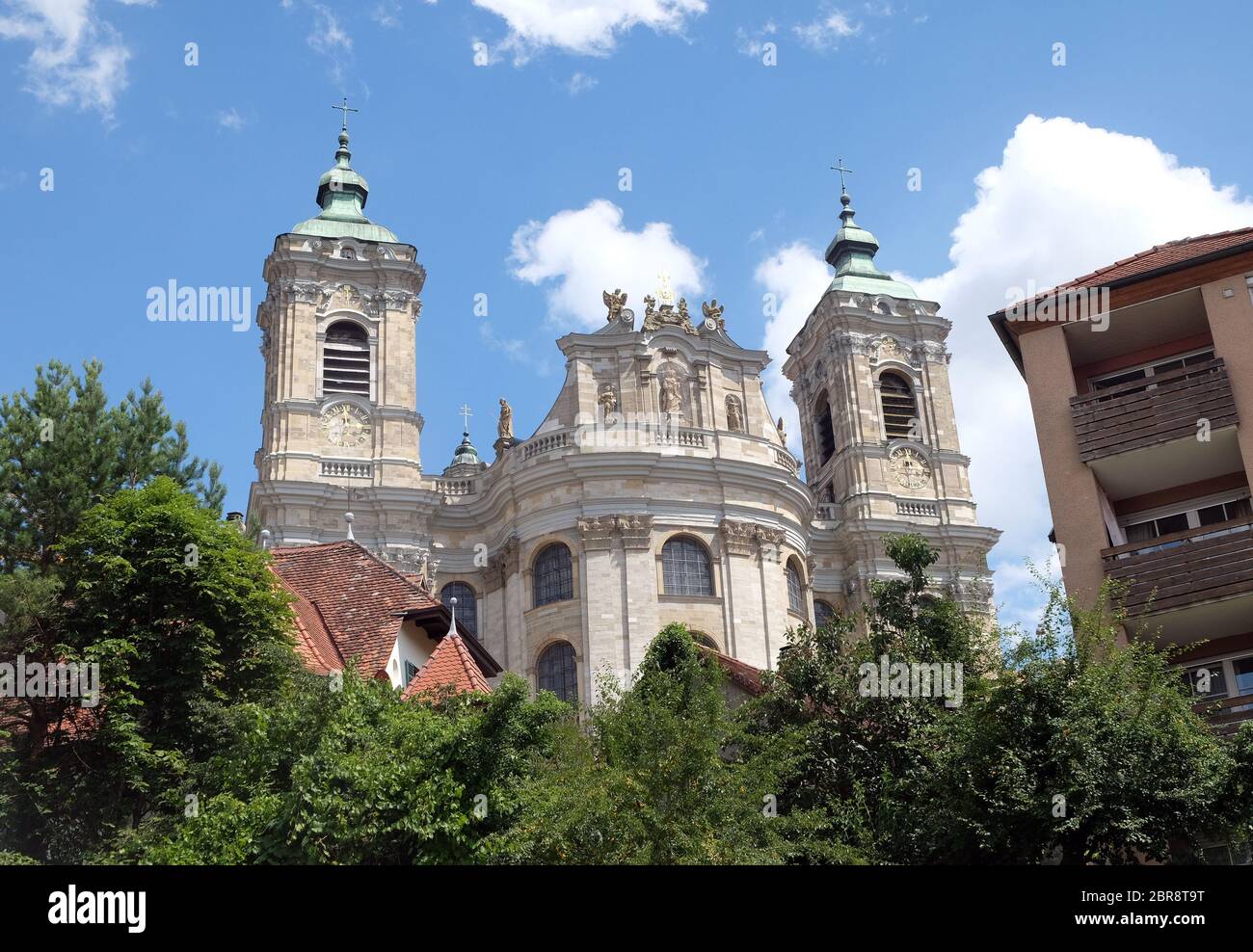 Basilica of St. Martin and Oswald in Weingarten, Germany Stock Photo ...