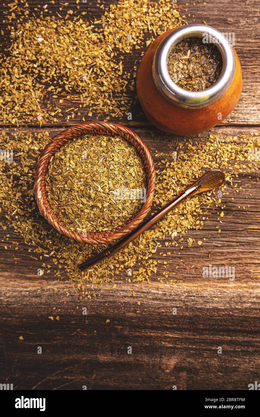 Traditional yerba mate tea popular in Latin America Stock Photo - Alamy