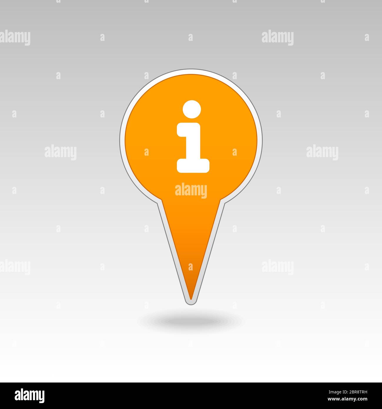 Information pin map icon. Map pointer. Map markers. Destination vector ...