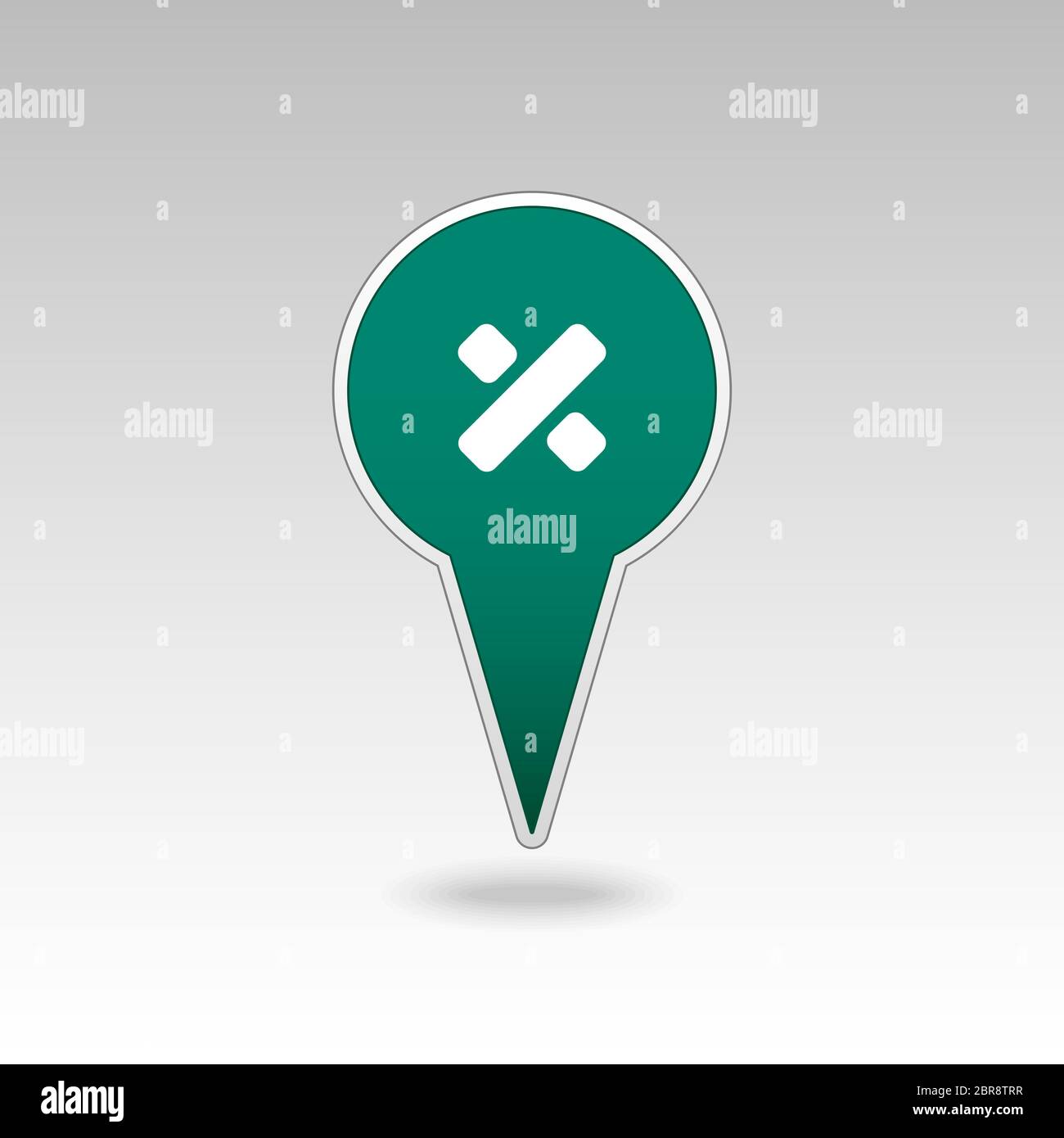 Division pin map icon. Map pointer. Map markers. Destination vector ...