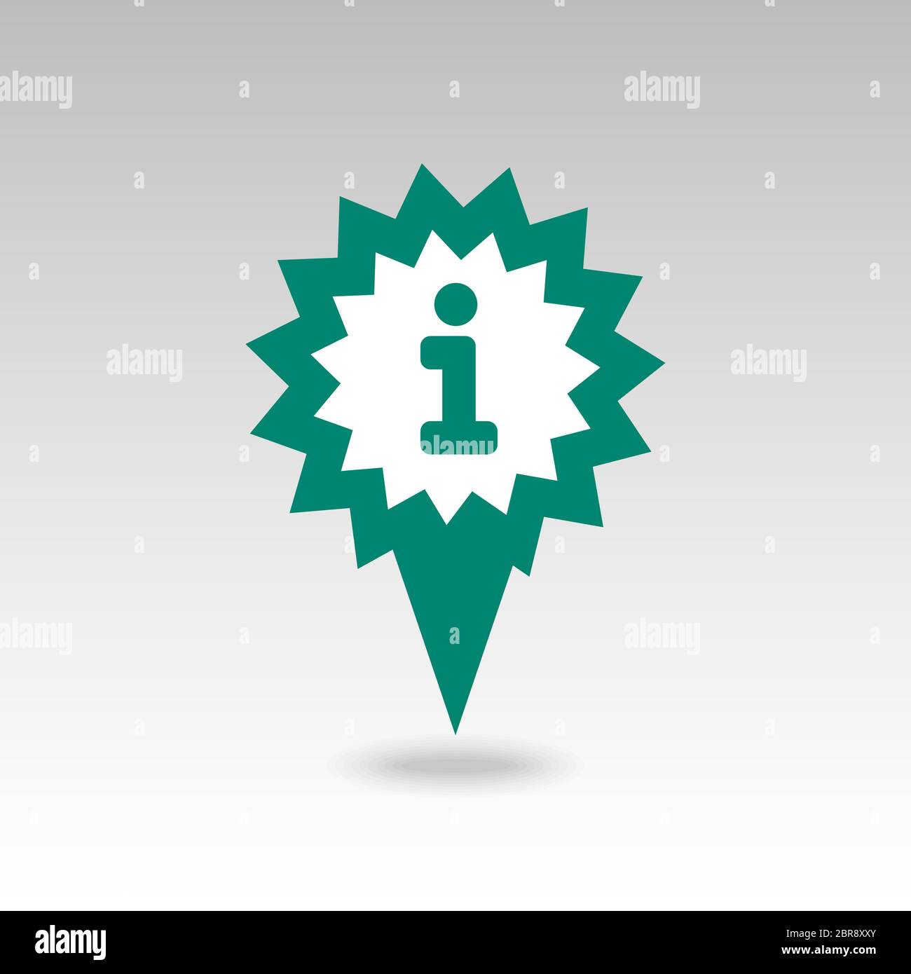 Information pin map icon. Map pointer. Map markers. Destination vector ...