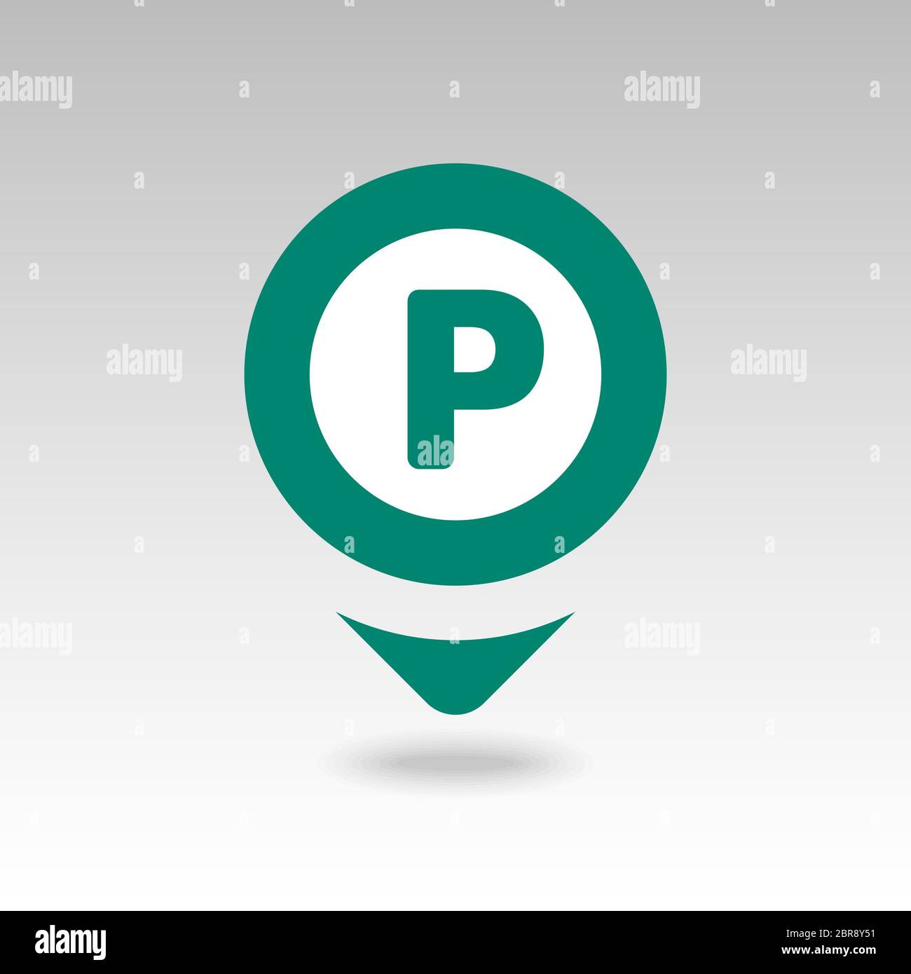 Parking pin map icon. Map pointer. Map markers. Destination vector icon ...