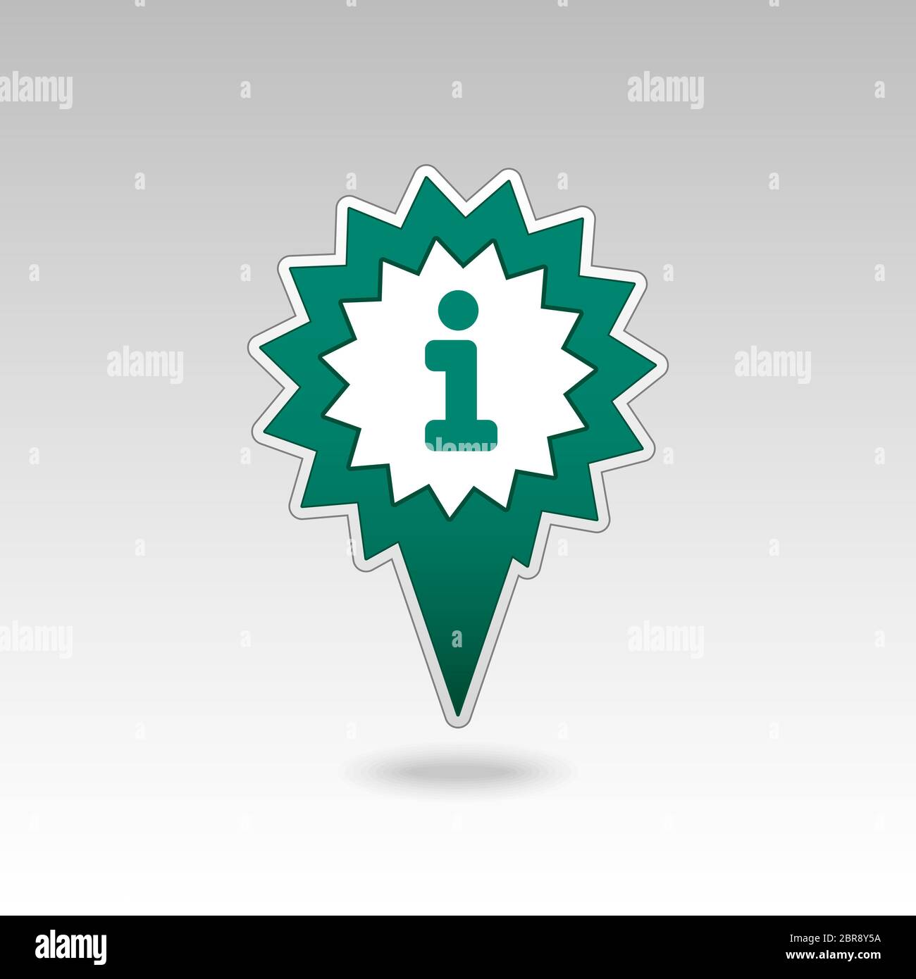 Information pin map icon. Map pointer. Map markers. Destination vector ...