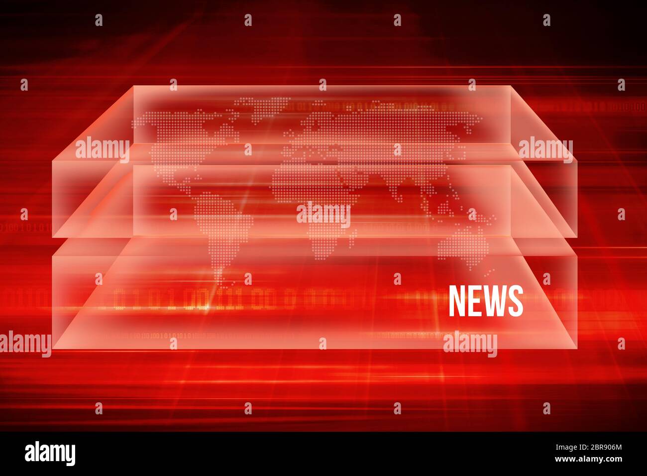 Graphical red theme digital binary codes background with transparent 3d ...